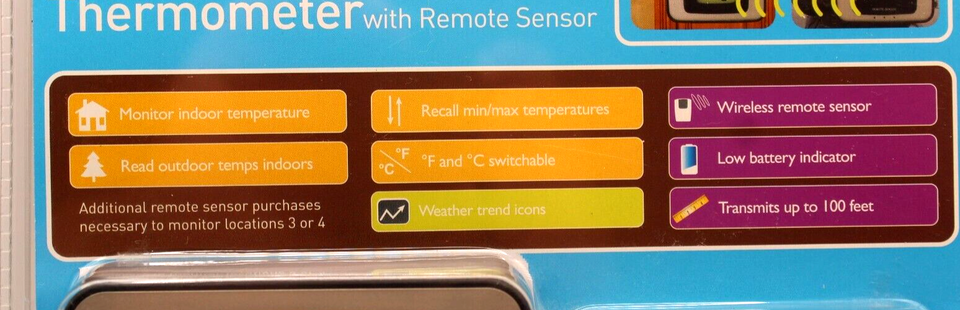 Taylor Weather Guide Wireless Indoor/Outdoor Thermometer With Remote ...