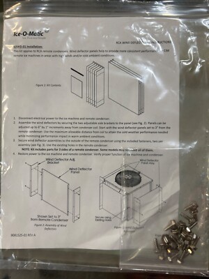 Ice-O-Matic KRWD-01 RCA Remote Condenser Wind Deflector Kit | eBay