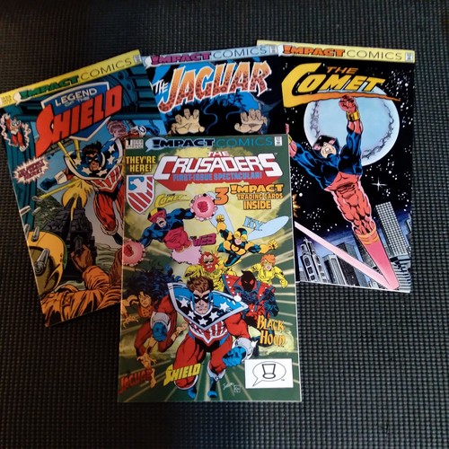 DC Impact comics 1st issue lot- Crusaders-Impact Trading cards 1991 | eBay