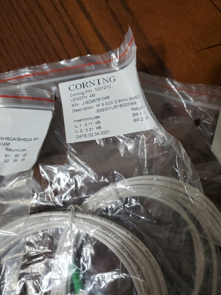 4 Fiber Optic Patch Cord BGW-320 BGW320 AT&T Modem ATT 26 FT With ...
