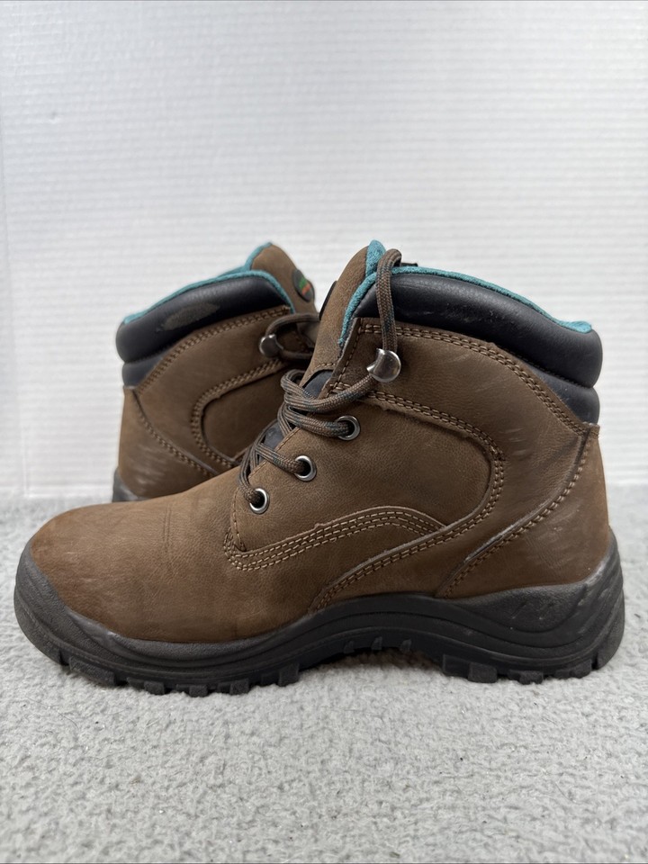 Hytest Amber Steel Toe Leather Work Boots K17751 Women US 6.5 Hiking ...