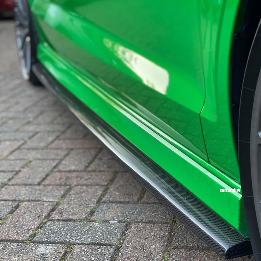 Fits Audi A3 Sline S3 RS3 8V 2014-2023 REAL CARBON Side Skirts ...