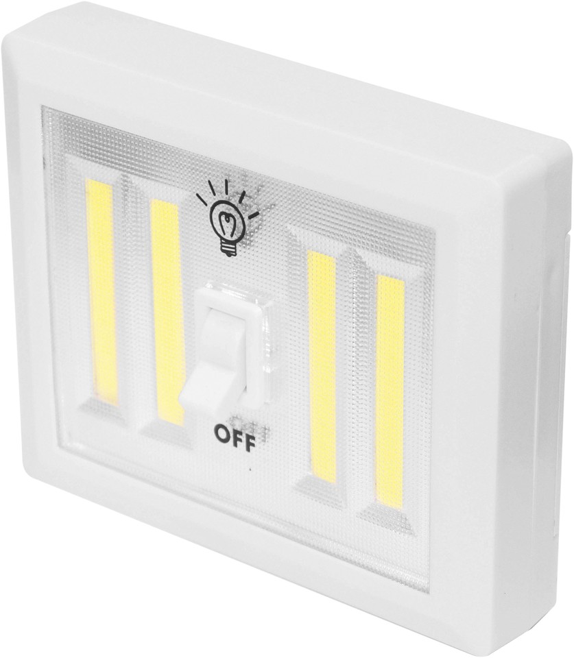 Home Indoor 4 COB LED Battery Operated Wireless Light Switch with On ...