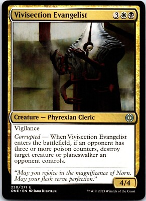 Vivisection Evangelist - MTG - Phyrexia: All Will Be One - NM | eBay