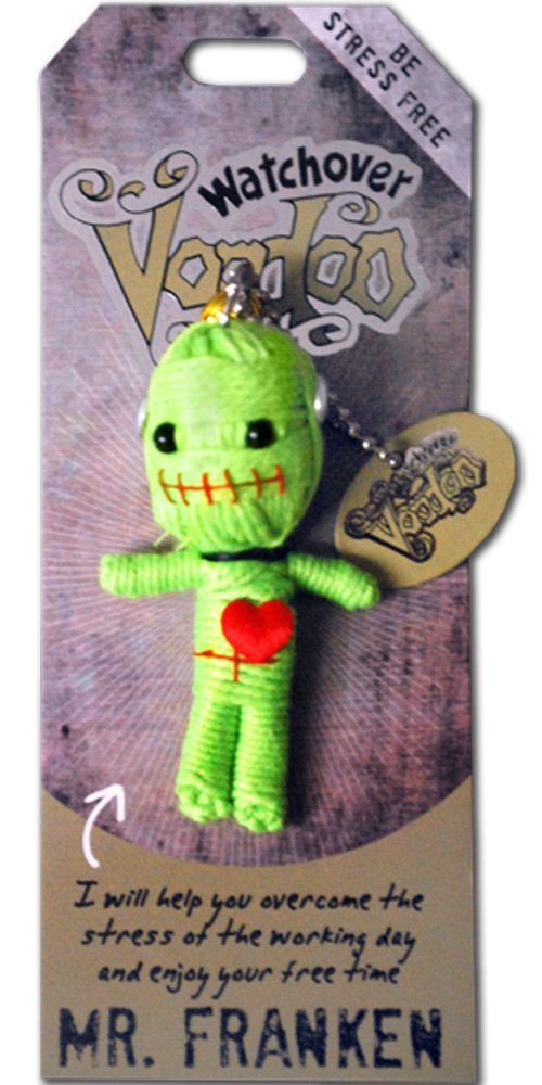 Watchover VOODOO DOLL Keychain, MR. FRANKEN, Be Stress Free, 3" Tall ...