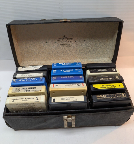 VTG Ampak No.1010 Deluxe Cartridge Tape Case Lot of 15 Assorted 8 TRACK TAPES | eBay