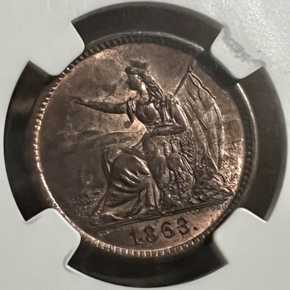 1863 Christoph Karl New York NY Civil War Token F-630AM-1A NGC MS 63 RB ...