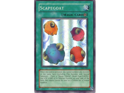Yu-Gi-Oh Scapegoat - SDJ-041 - Super Rare Unlimited | eBay