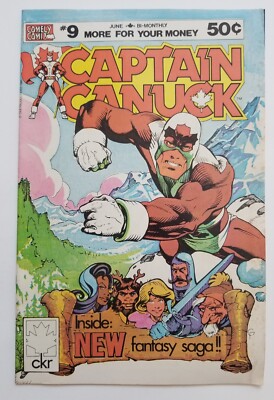 Captain Canuck #9 (Comely Comix, 1980) Canadian Comic Book Hero | eBay