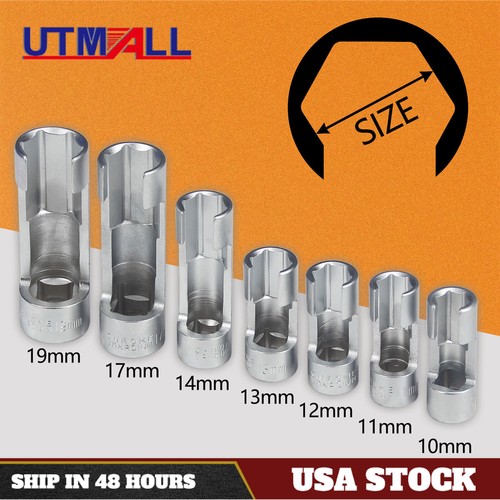 Diesel Injector Fuel Line Socket Set Difficult Access Flare Nut Wrench ...