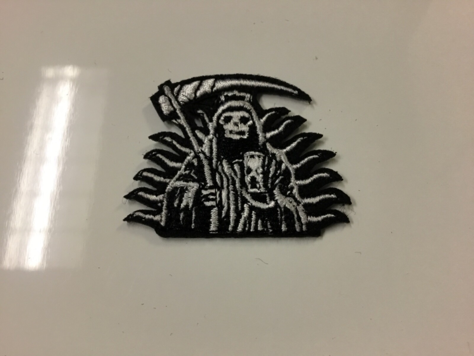 SANTA MUERTE + AK47 Grim Reaper RIFFLE PATCH COD SHIRT HAT VEST PUNK ...