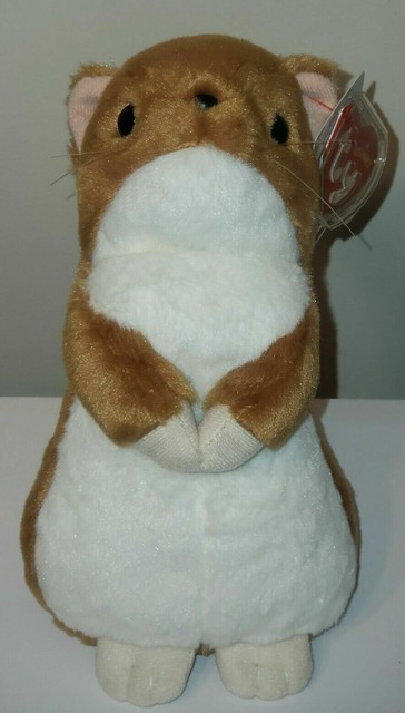 Ty Beanie Baby Medium Okojo Japan 9" Brown White Glory Family Stoat ...