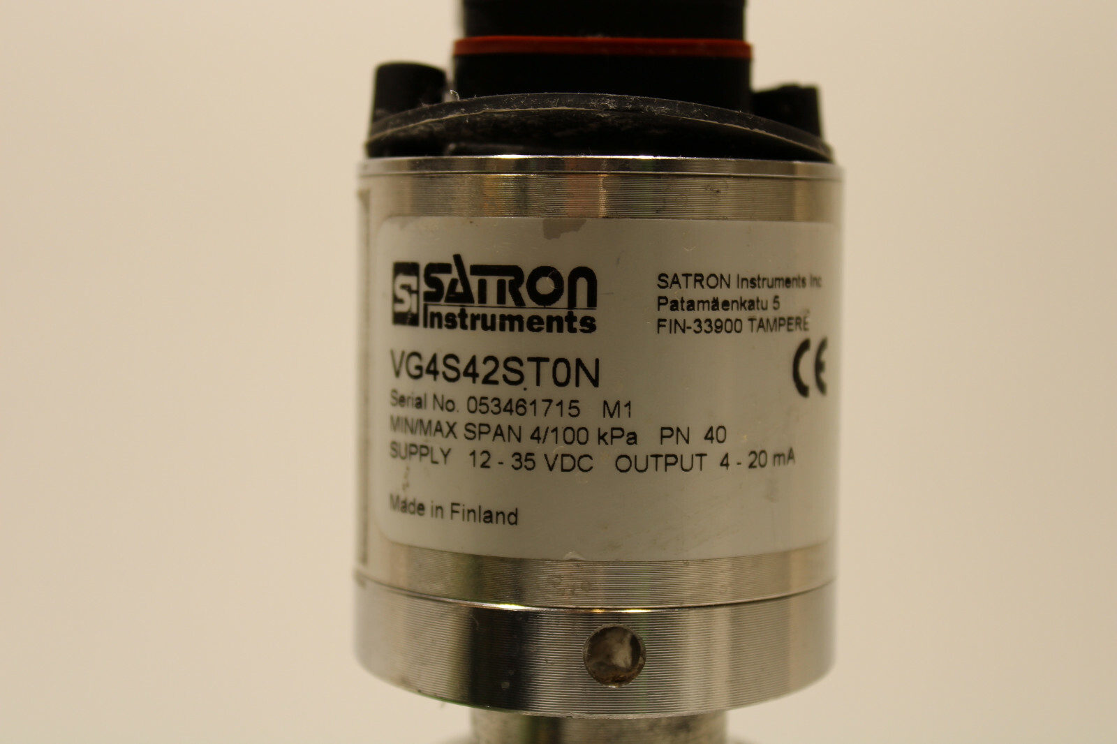 Satron VG4S42ST0N Pressure Transmitter 4-100kpa | eBay