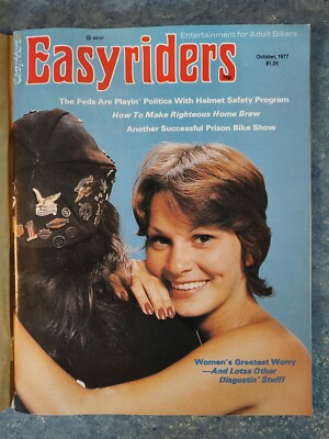 OCTOBER 1977 EASYRIDERS BIKER CYCLE MAGAZINE 52 & MANN CENTER COUNTER ...