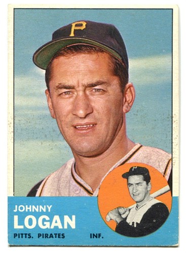 1963 Topps #259 Johnny Logan Baseball Card - Pittsburgh Pirates | eBay