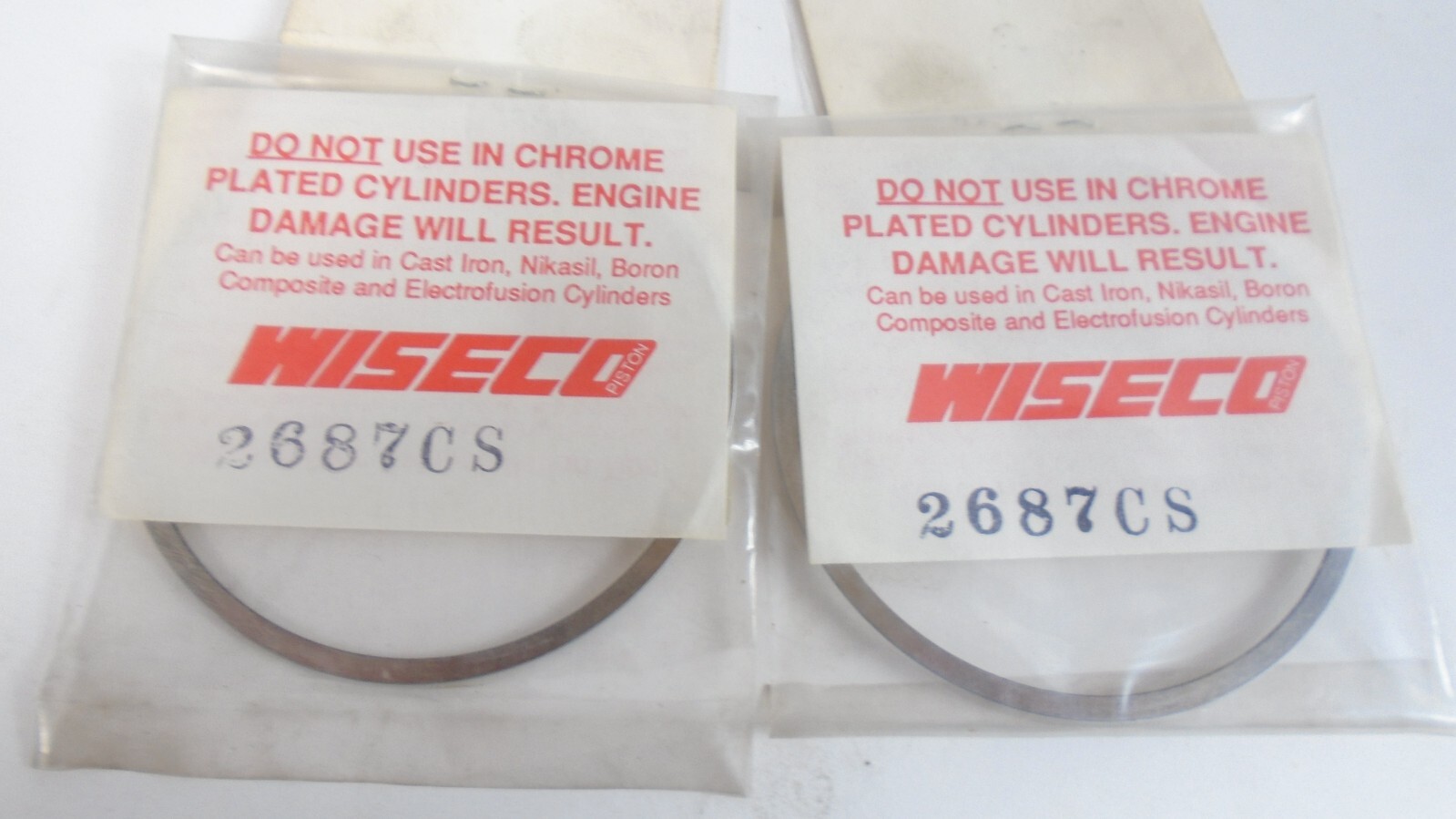 Wiseco 2687CS Piston Rings & Piston Pin Clips for 76 77 78 Rupp Nitro ...