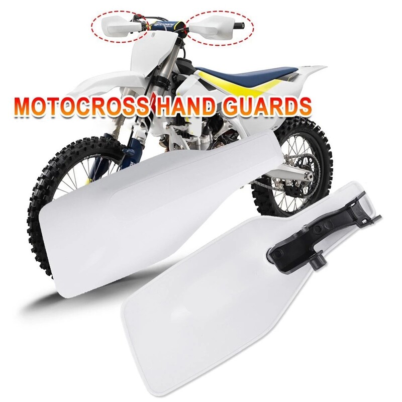 3X(Motocross Handguard Motorcycle Hand Guard Protector White for TX FC ...