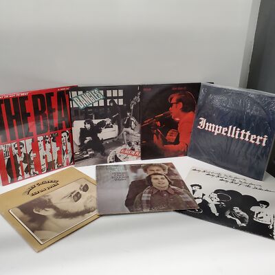 Collection of 7 Vintage Variety Classic Rock Genre Music Vinyl Records ...
