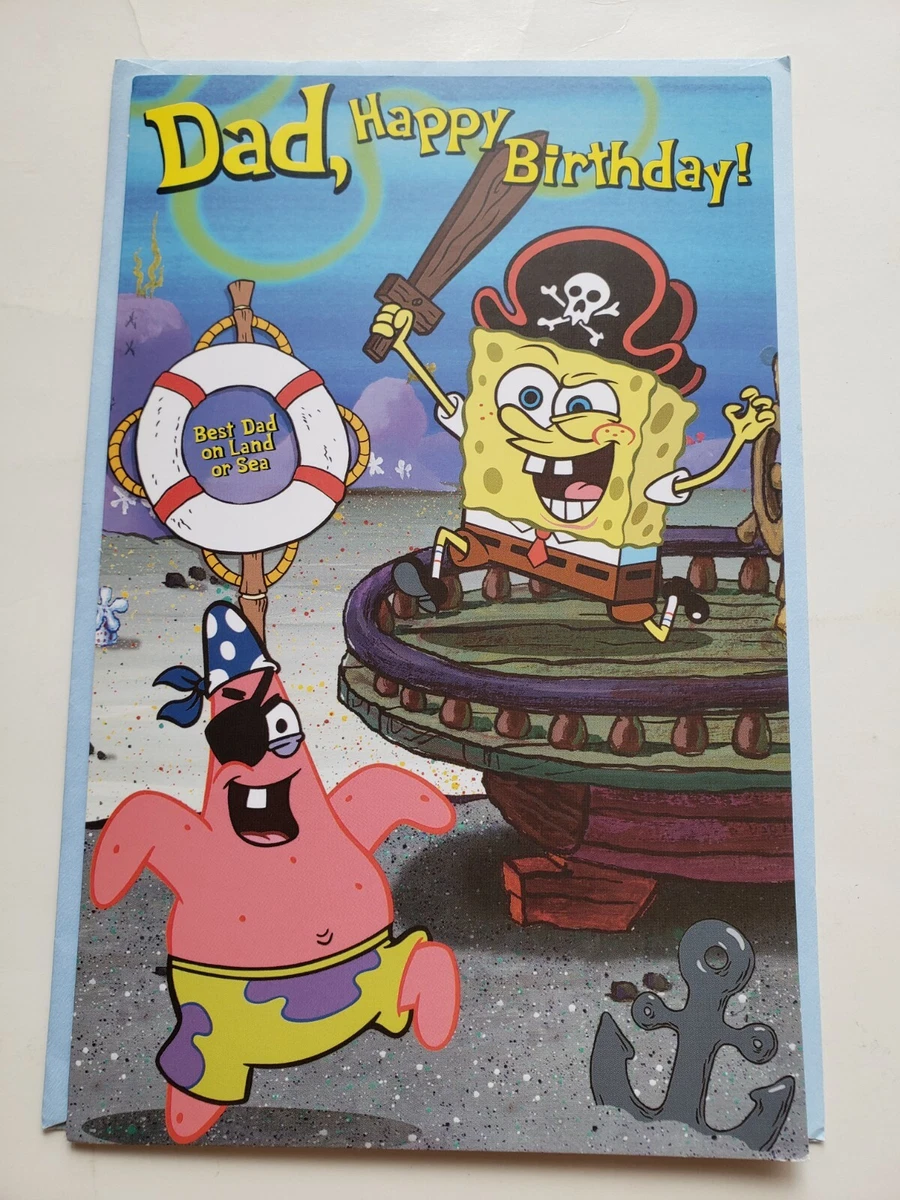 Spongebob Happy Birthday Card