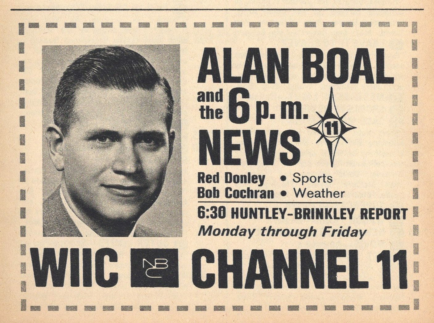 1964 WIIC TV AD~RED DONLEY NEWS REPORTER PITTSBURGH,PENNSYLVANIA Bob ...