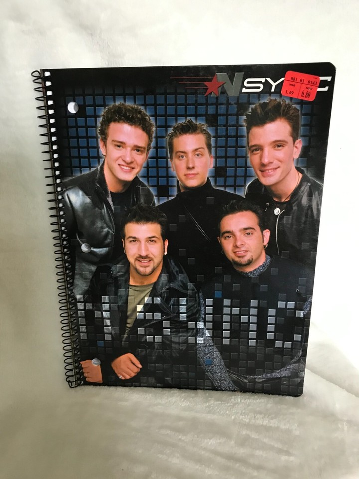 New 2001 Winterland NSYNC Spiral Theme Notebook Justin Lance Joey JC ...