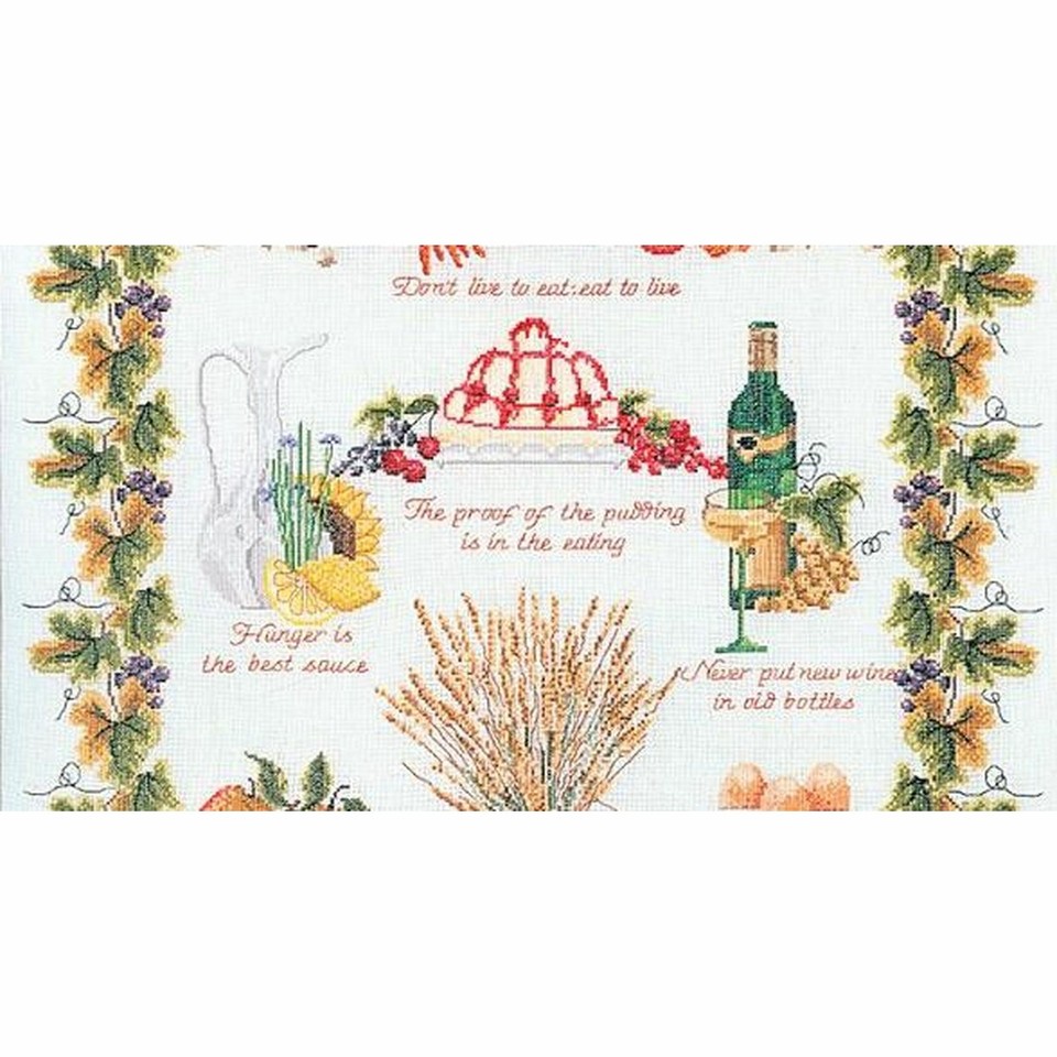 Cross-stitch kit Sampler Kitchen 2027 thea gouverneur | eBay UK