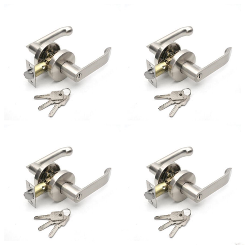 Door Handles Lock Set Entrance Passage Door Bathroom Privacy Locks ...