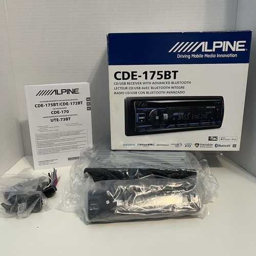 Alpine CDE-175BT, Single-Din CD Car Stereo W/Bluetooth, USB & Auxiliary ...