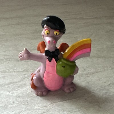 Disney Epcot FIGMENT Purple Dragon Rainbow Pot Gold 1982 Toy Figure PVC ...