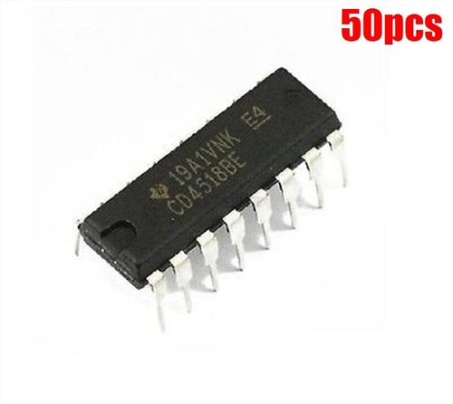 50Pcs CD4518BE CD4518 Ti DIP-16 DIP16 Cmos Dual Up-Counters uc | eBay ...
