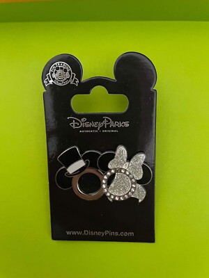 2020 Disney Parks Mickey Mouse & Minnie Mouse Wedding Rings Disney Pin ...