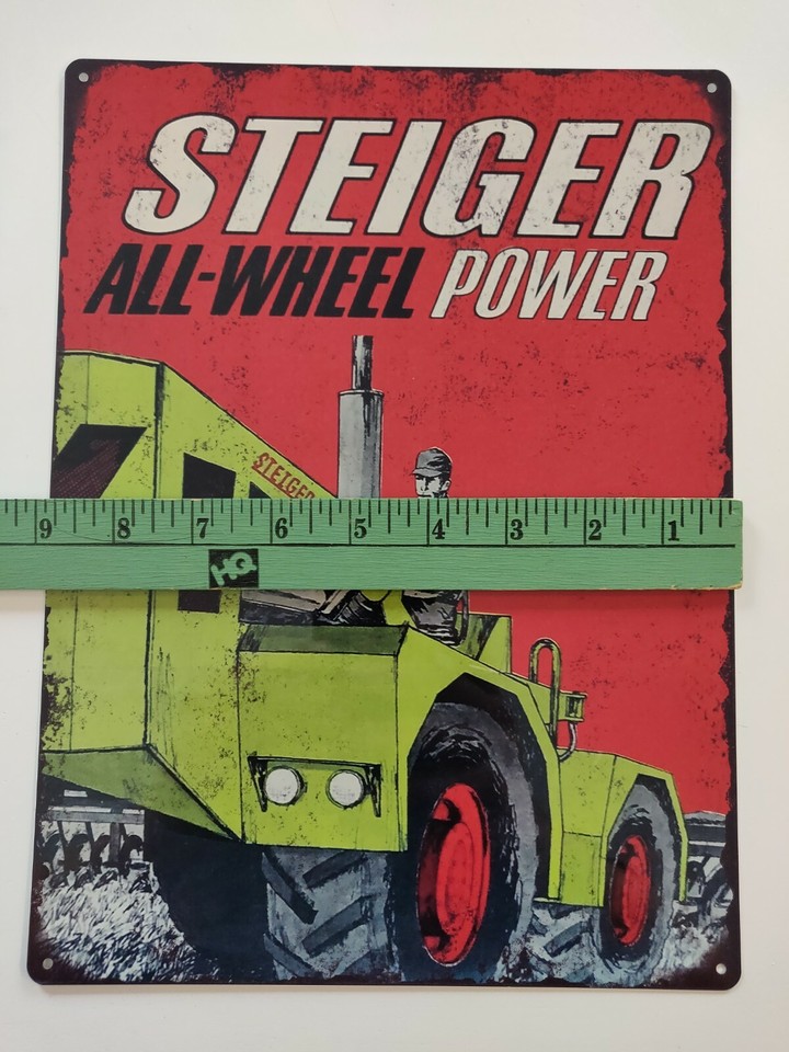 1966 STEIGER 1250, 1700, 2200 TR Garage Shop Man Cave Metal Sign 9x12 ...