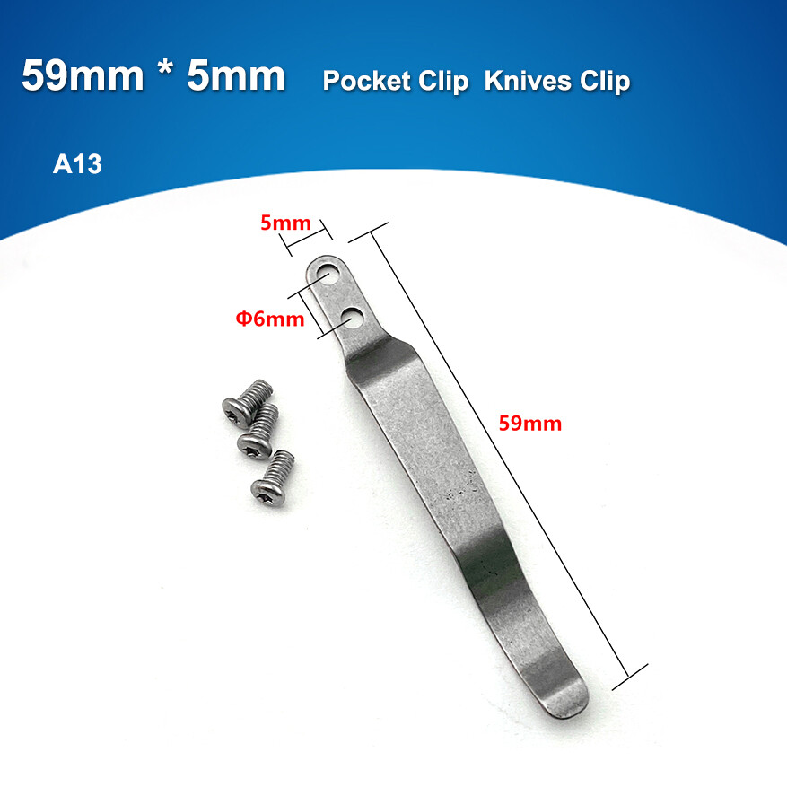 Diverse styles Pocket Clip folding knives Clip flashlight Clip or EDC ...