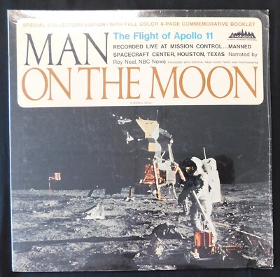 Man On The Moon Flight Of Apollo 11 - Roy Neal - Original Vinyl Album ...