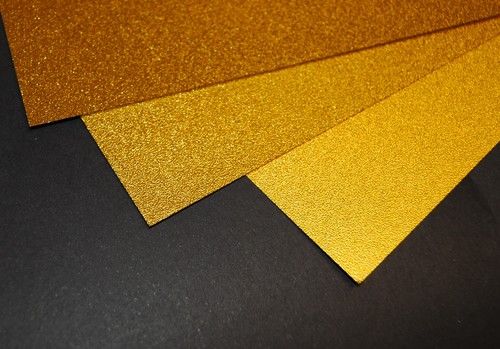 Gold Metallic Sandy Inkjet Printable Film Photo Paper 40 A4 Sheets 100 ...