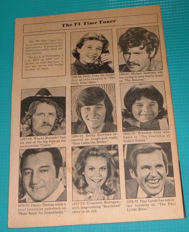 1972 SEATTLE TV PREVUES LIZA MINNELLI KAMI COTLER LIZ MONTGOMERY WAYNE ...