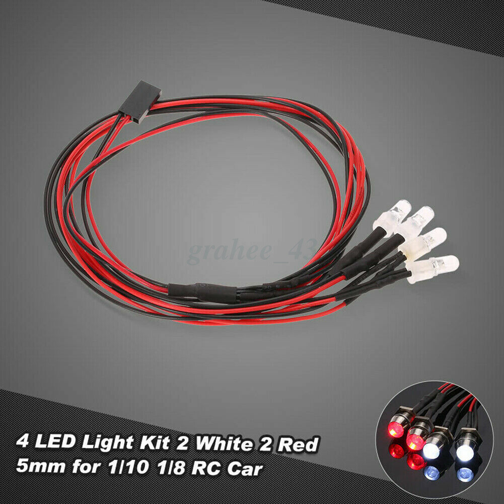 NEW 4 LED Light System Kit Smart Simulation Flash Lights For 1/10 RC ...