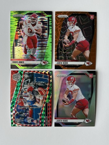 KC Chiefs football cards lot 4 Cards Chris Jones, Jaden Hicks, Nick ...