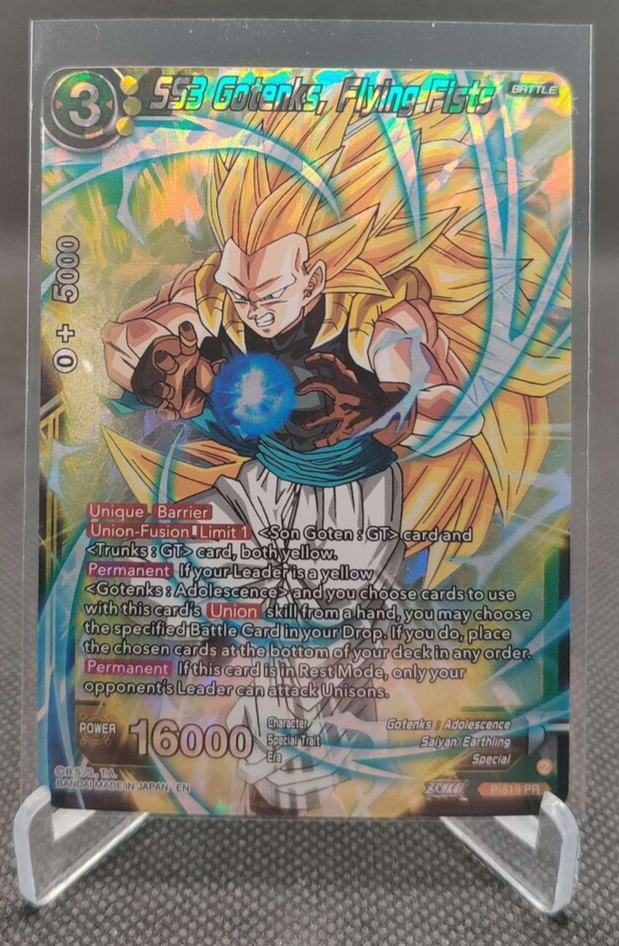 Dragon Ball SS3 GOTENKS, FLYING FISTS # P-519 PR FOIL TCG CCG DBZ | eBay