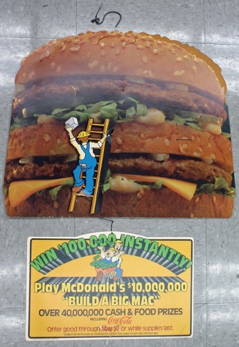 1981 McDonald's BUILD A BIG MAC Game Promotion Mobile | eBay