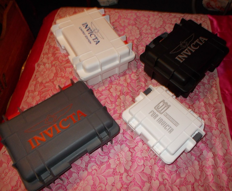 INVICTA Waterproof STORAGE Wrist Watch BOXES Large & Small AIRTIGHT ...