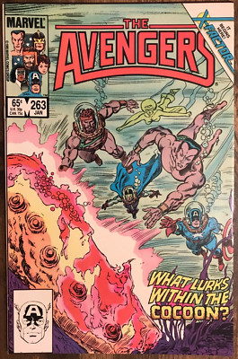 Avengers #263 By Buscema X-Factor Jean Grey Captain America Namor Wasp ...