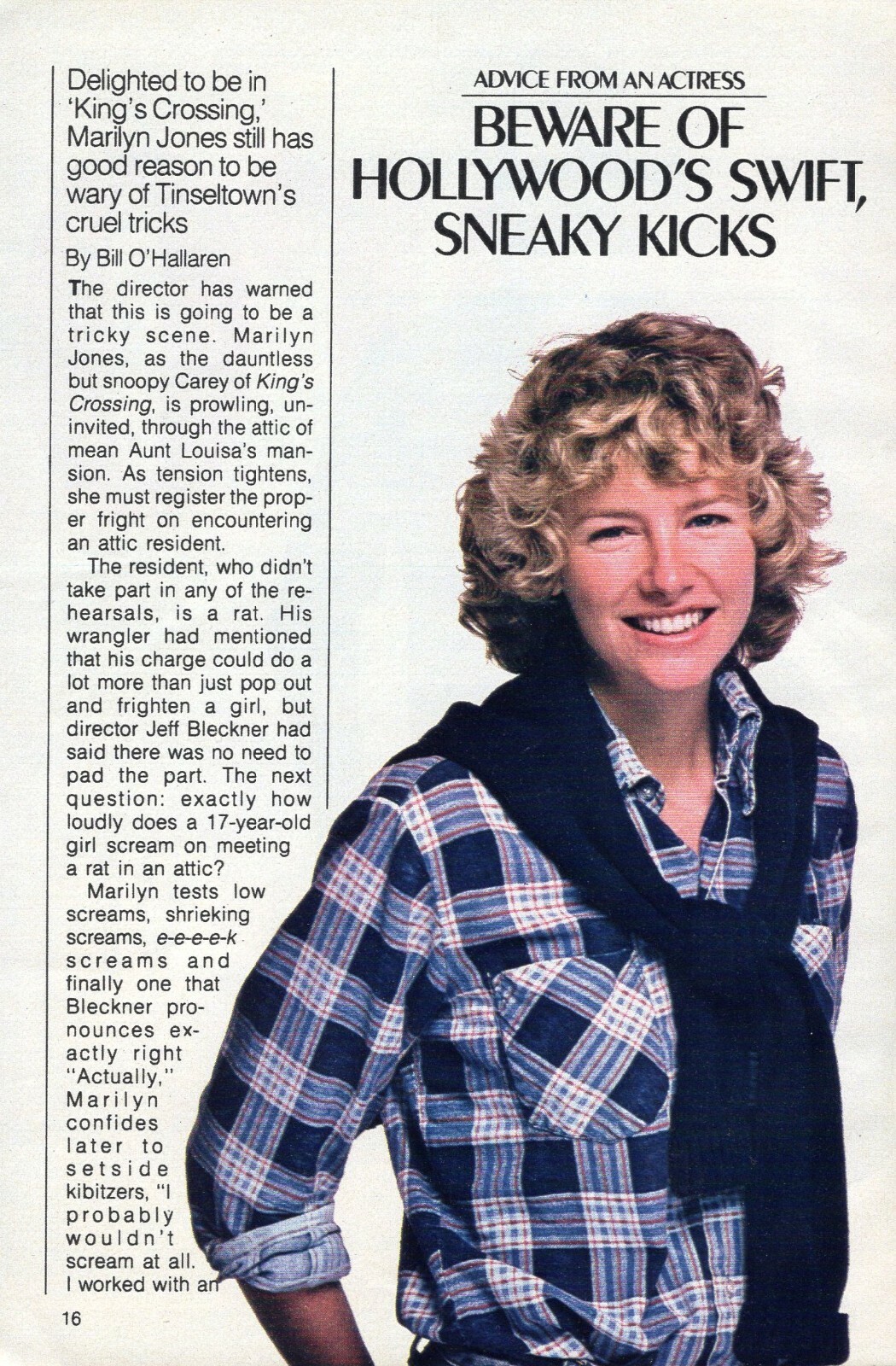 1982 TV ARTICLE ~ MARILYN JONES KINGS CROSSING SERIES | eBay