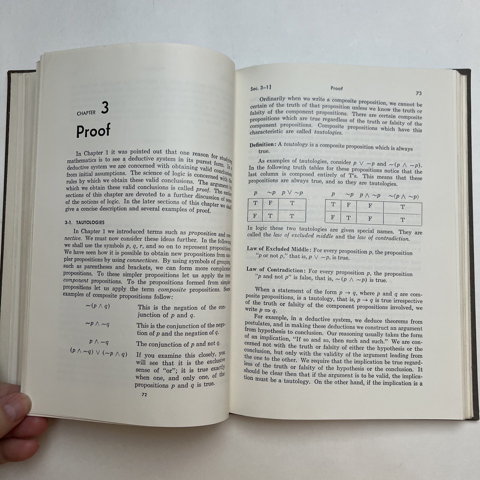 Elementary Mathematics A Logical Approach Paul Sanders 1964 Textbooks ...