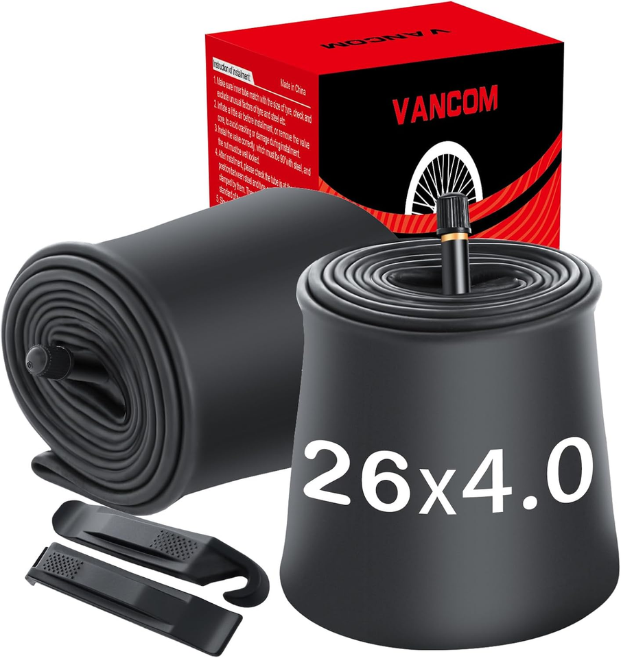 2 Pack Heavy Duty 26X3.5/4.0 Strong Airtightness, Puncture Resistant ...