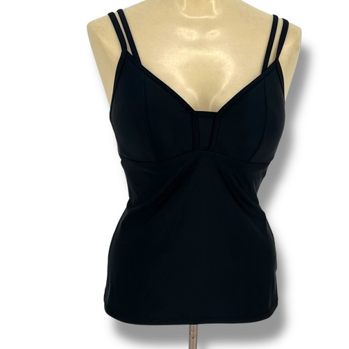 LOLE Tankini Swim Top Tank Built In Underwire Bra S Coastal Goth ...