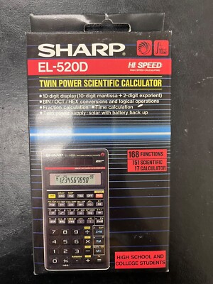 BNIB - Vintage Sharp EL-520D Scientific Calculator Brand New | eBay