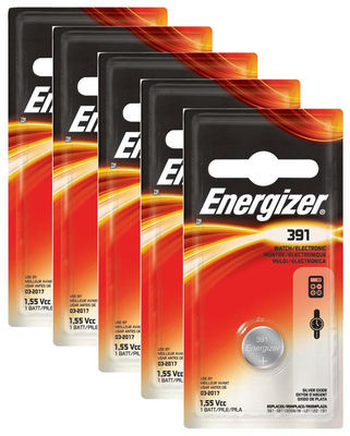 5 Pcs Energizer 391 381 Watch SR1120SW Batteries | eBay