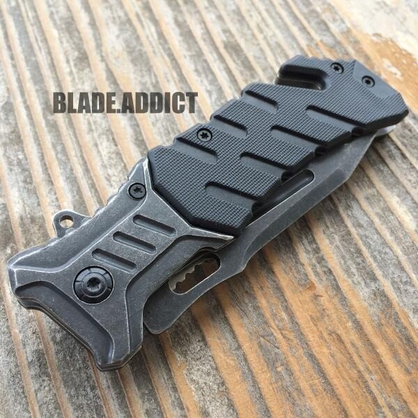 8" BALLISTIC MILITARY Tactical Combat Spring Assisted Open Pocket ...