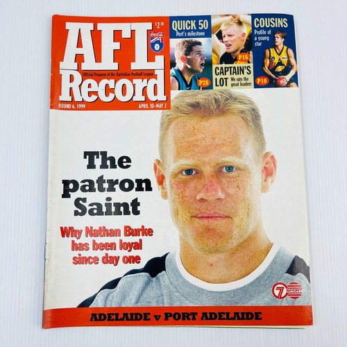 AFL Record 1999 - Round 6 - Adelaide vs Port Adelaide Showdown | eBay